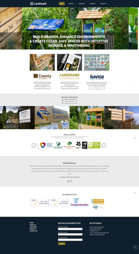 Made By Landmark - Website Design Services UK - Interweb360 - Hertfordshire